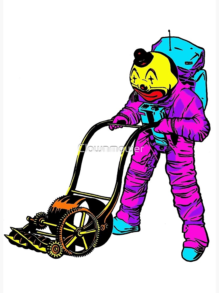 Lámina fotográfica «Astronauta Clown Mower» de Clownmower | Redbubble