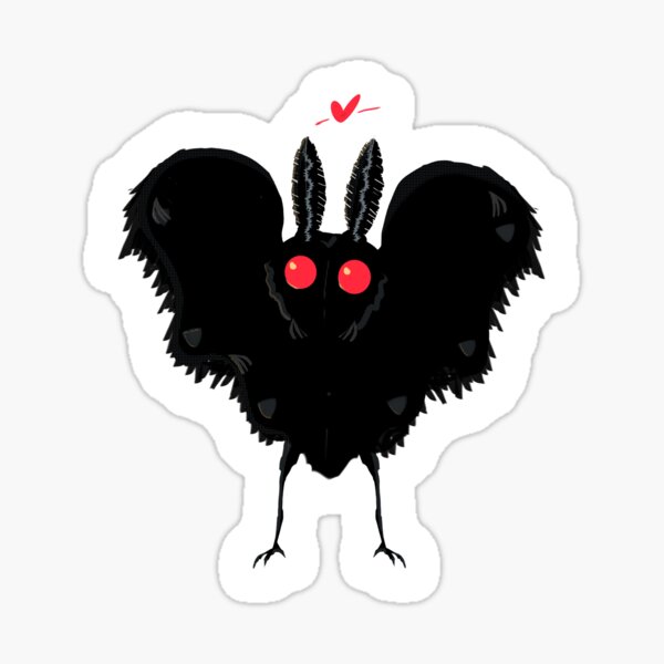 "Squee Mothman " Sticker for Sale by Hermitbee | Redbubble
