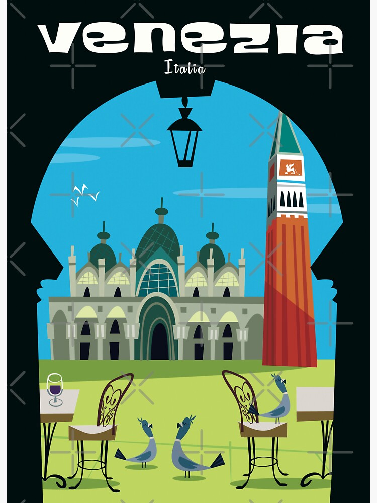 "Venezia poster" Sticker for Sale by GAGodel | Redbubble