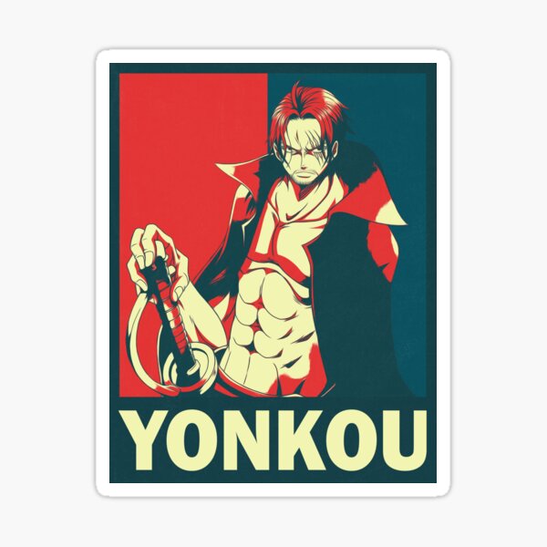 "Shanks One Piece Hope Style Design" Sticker for Sale by IkaXII | Redbubble