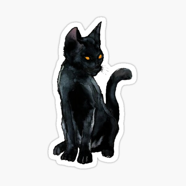 "Thackery Binx turned into a black cat " Sticker for Sale by Lancelle ...