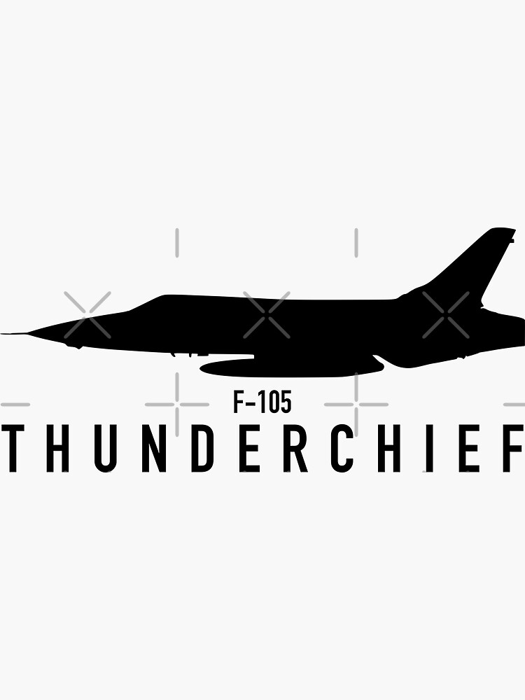 "F-105 Thunderchief" Sticker for Sale by StrongVlad | Redbubble