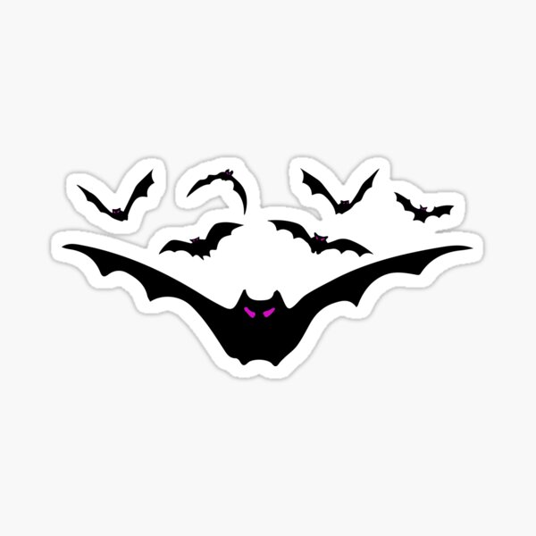 "Scary Bats" Sticker for Sale by mirabis-studios | Redbubble