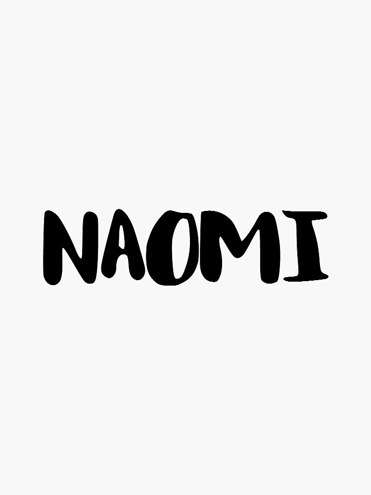 "NAOMI" Sticker for Sale by FTML | Redbubble