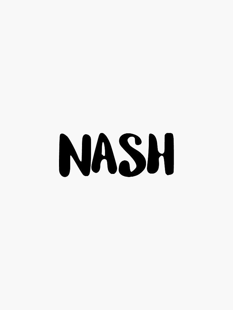 "NASH" Sticker for Sale by FTML | Redbubble