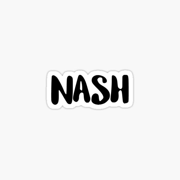 "NASH" Sticker for Sale by FTML | Redbubble