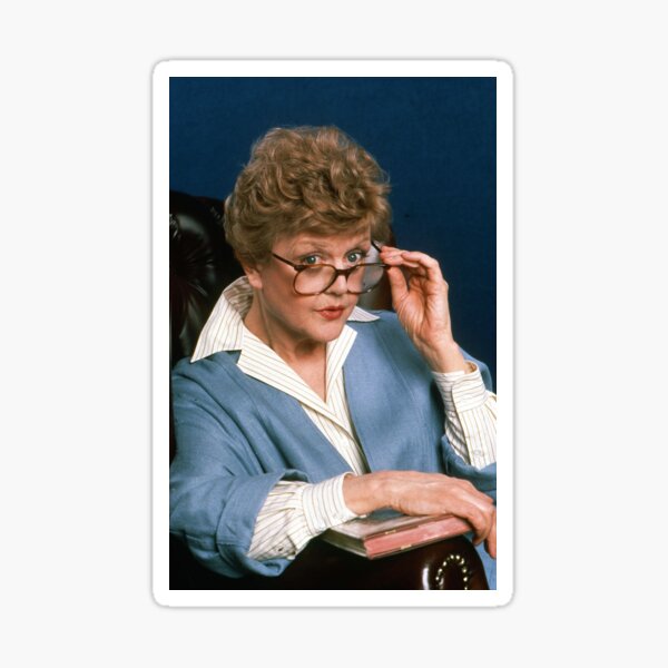 "Jessica Fletcher Everywhere" Sticker for Sale by blancherowley | Redbubble