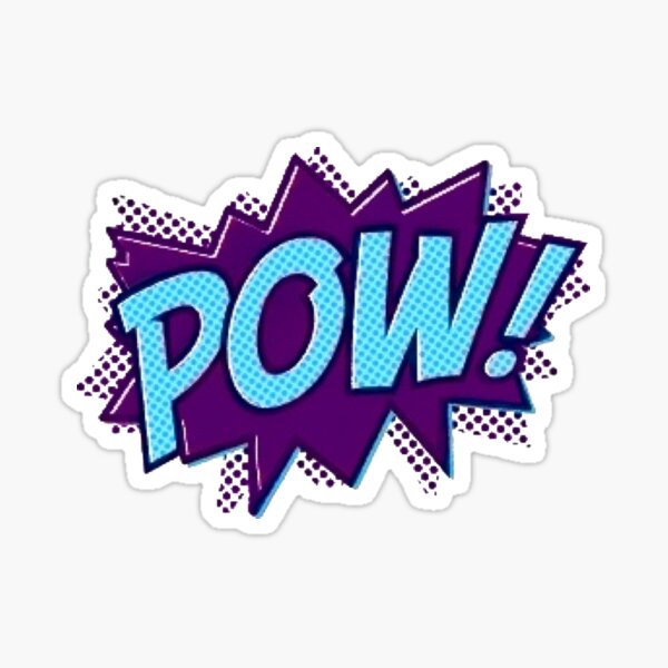 "POW!" Sticker for Sale by emPOWERment-co | Redbubble