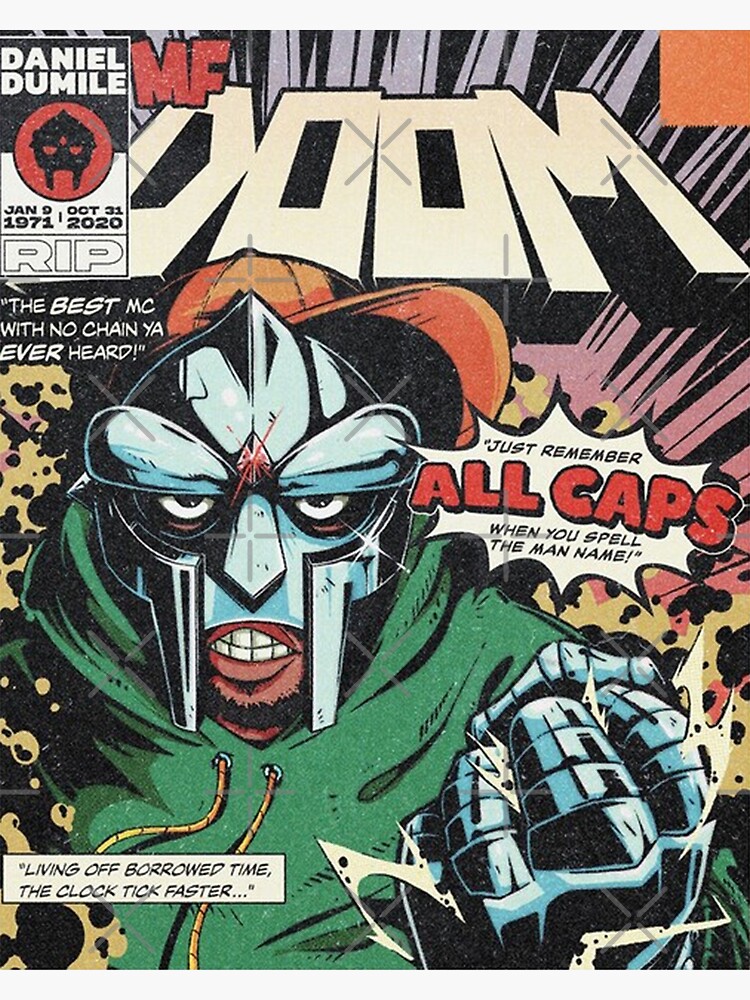 "The Vintage "Cover Comic" Book Mf All Caps Poster" Art Print for Sale ...