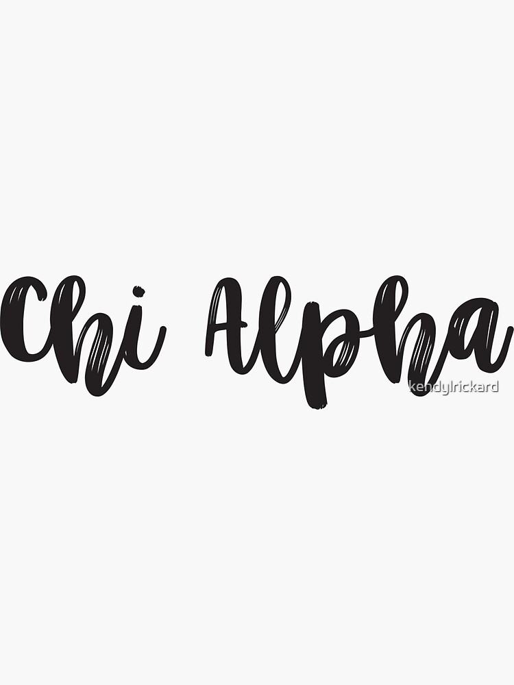 "Chi Alpha" Sticker for Sale by kendylrickard | Redbubble