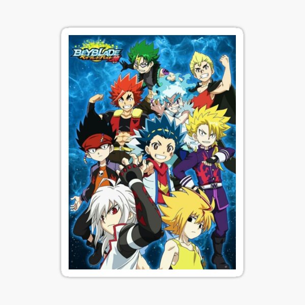 "Beyblade " Sticker for Sale by Divya21 | Redbubble
