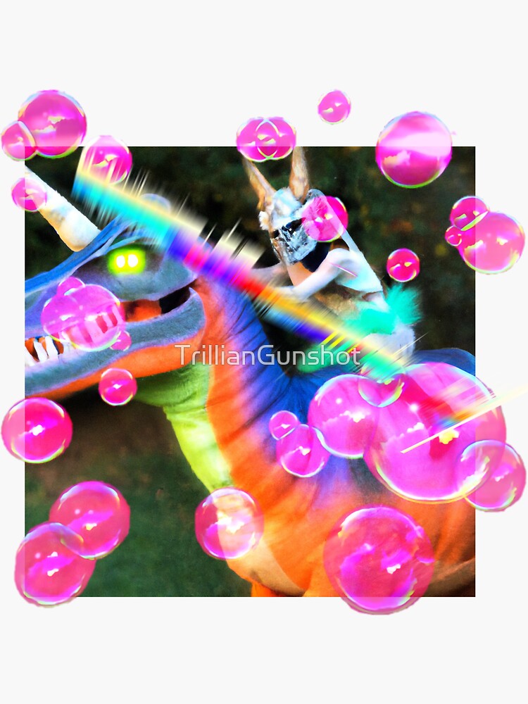 "Super Cute Magically Aesthetic Rainbow Unicorn Dinocorn Rider Full ...