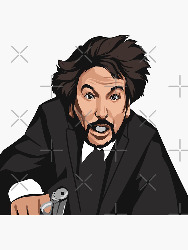 "Hans Gruber Falling From Nakatomi Plaza" Sticker for Sale by ...