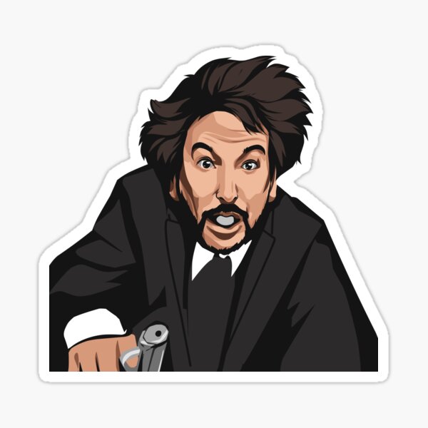 "Hans Gruber Falling From Nakatomi Plaza" Sticker for Sale by ...