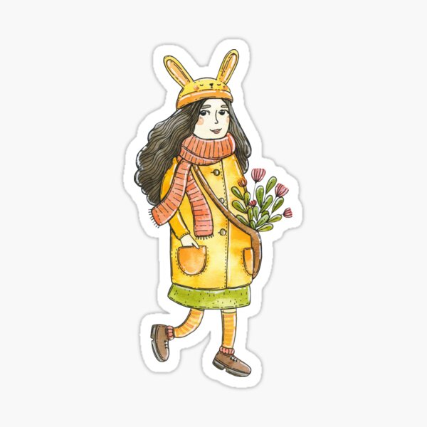 "sunbeam girl " Sticker by taniasamoshkina | Redbubble