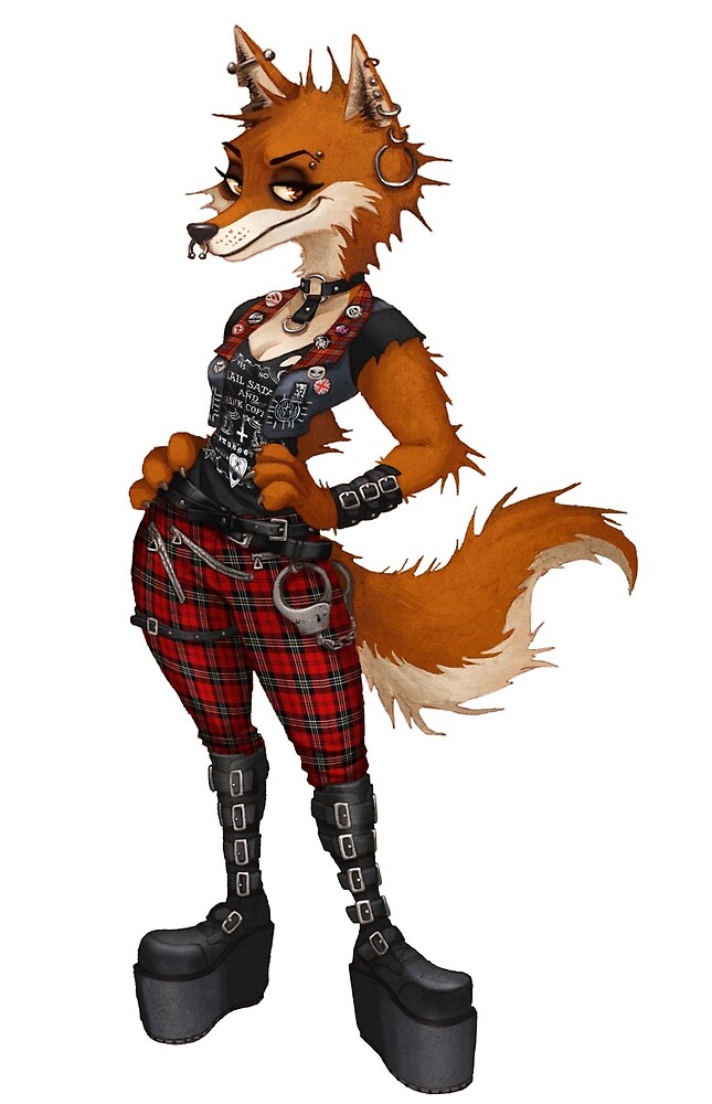 "Punk Fox Celeste" by Michael Dashow | Redbubble