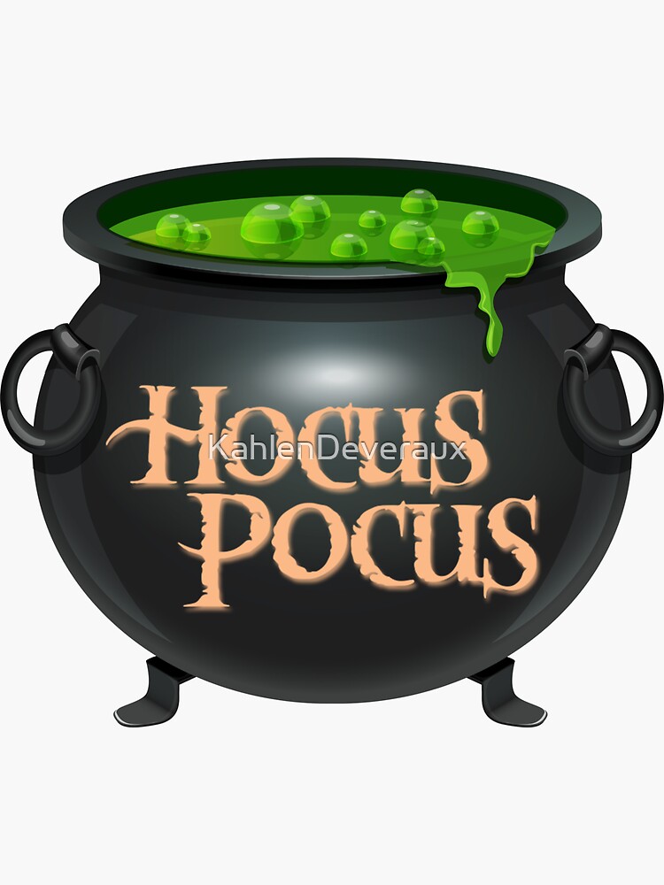 "Hocus Pocus Cauldron " Sticker for Sale by KahlenDeveraux | Redbubble
