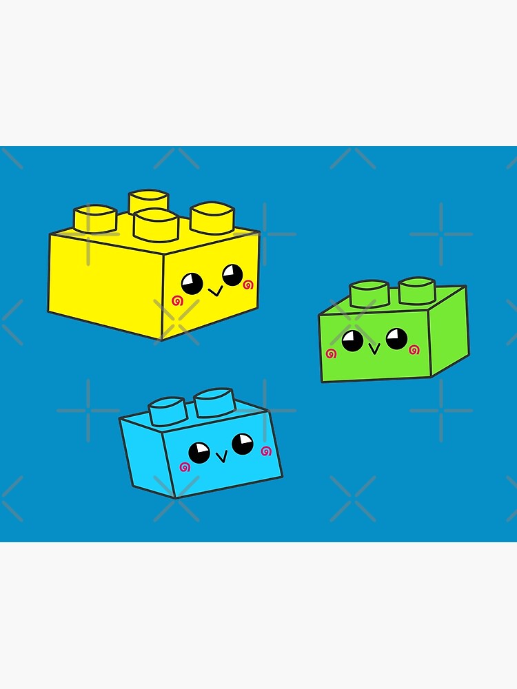 "Cute building blocks" Poster for Sale by mixMixtli | Redbubble