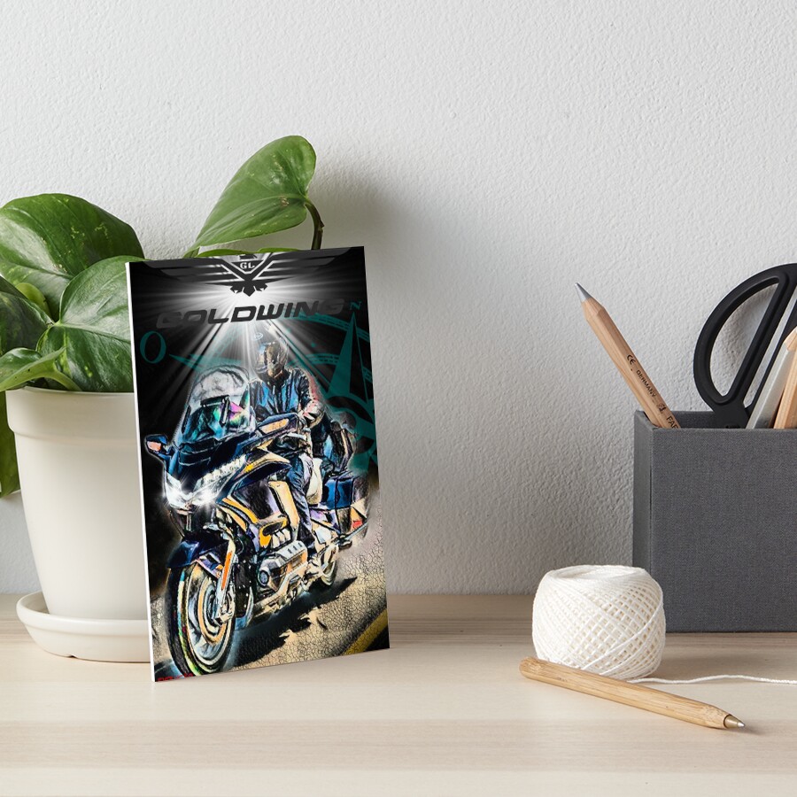 "Honda GL 1800 Goldwing Touring Motorcycle" Art Board Print for Sale by ...