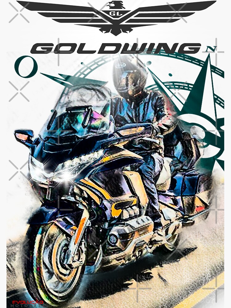 "Honda GL 1800 Goldwing Touring Motorcycle" Sticker for Sale by ...