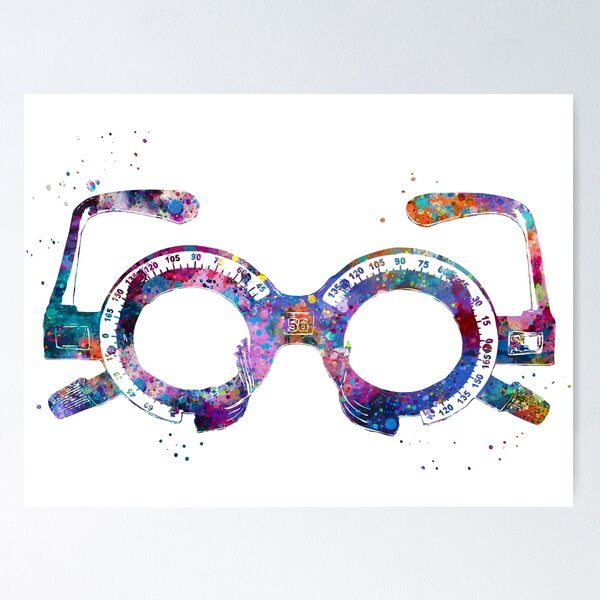 "Optical Trial Frame" Poster for Sale by EvasDreams | Redbubble