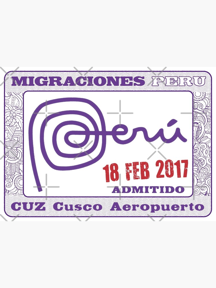"Passport Stamp - Cusco, Peru" Poster for Sale by travelwitheric ...