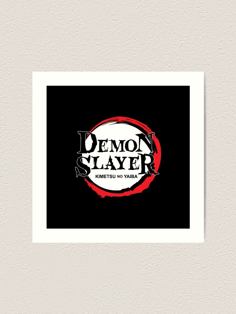 "best of demon slayer kimetsu no yaiba logo" Art Print for Sale by ...