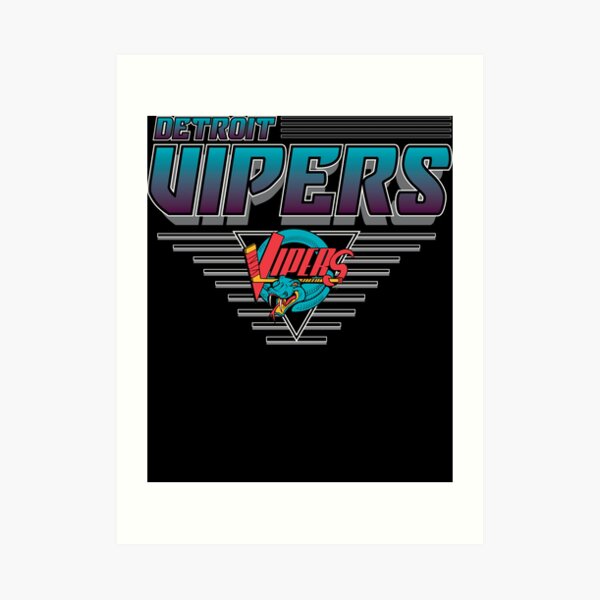 "Detroit Vipers 90s logo" Art Print for Sale by BRADYMCCLELLAN | Redbubble