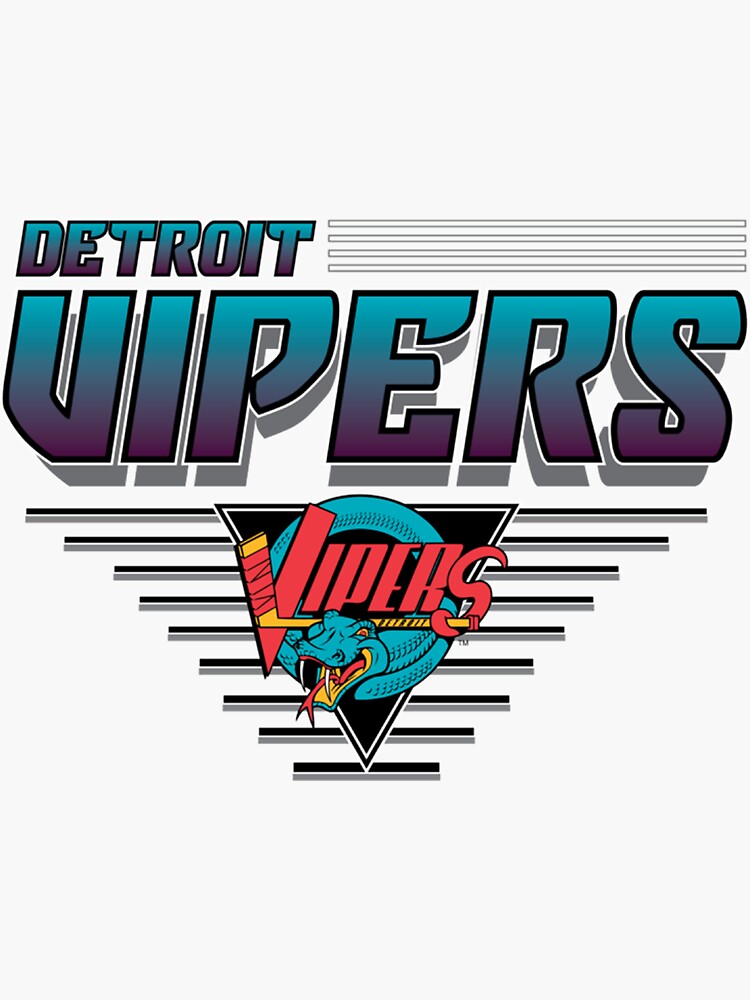 "Detroit Vipers 90s logo" Sticker for Sale by BRADYMCCLELLAN | Redbubble