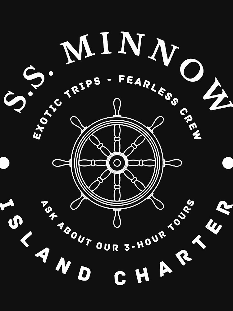 "S.S. Minnow Island Charter - modern vintage logo" T-shirt for Sale by ...