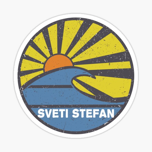 "Sveti Stefan" Sticker for Sale by Elrcpinta | Redbubble