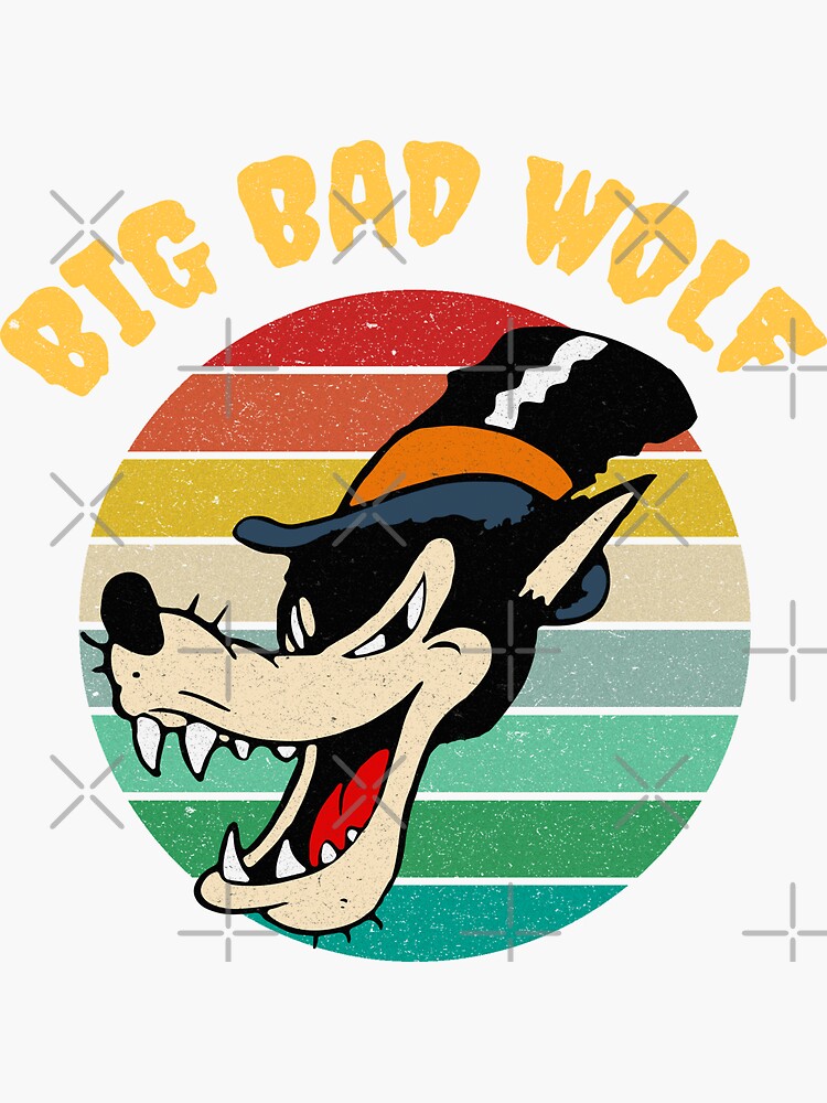 "Big Bad Wolf" Sticker for Sale by SkyAfterDusk | Redbubble