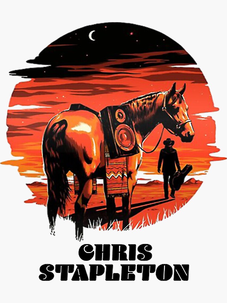 "chris stapleton Album" Sticker for Sale by Vesioehion72 | Redbubble