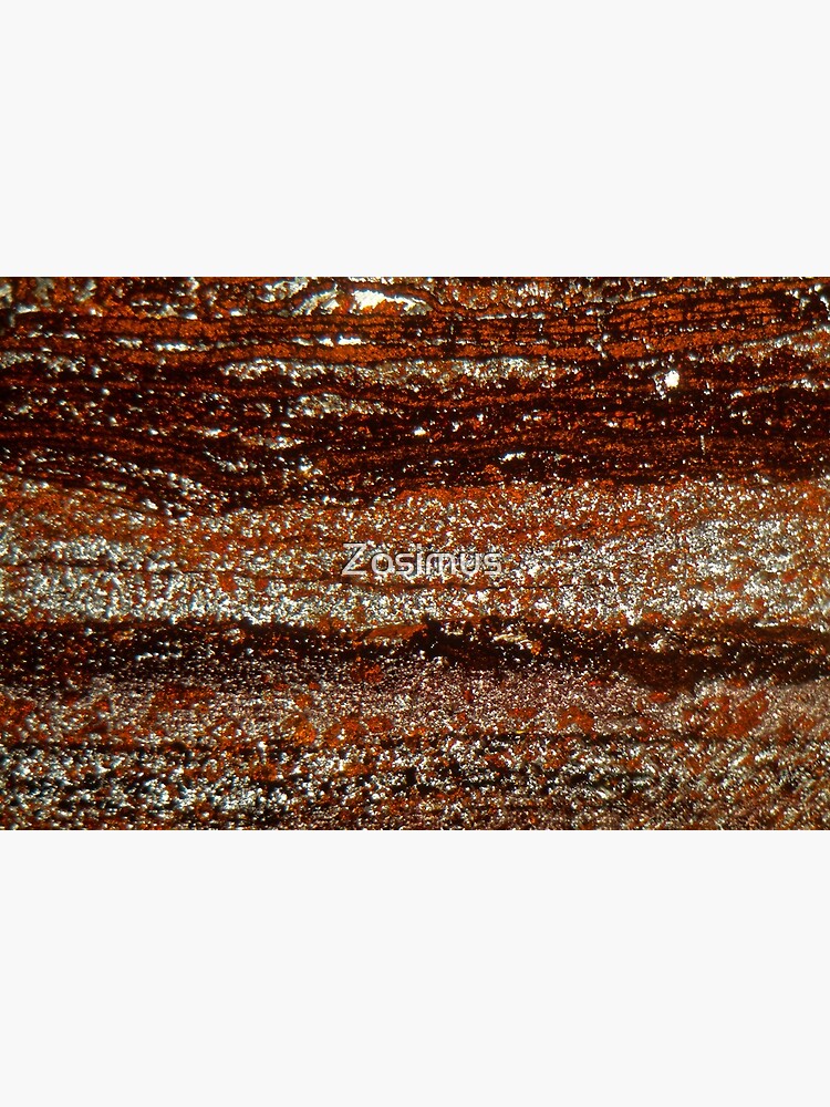 "Thin section of iron ore under the microscope" Photographic Print by ...