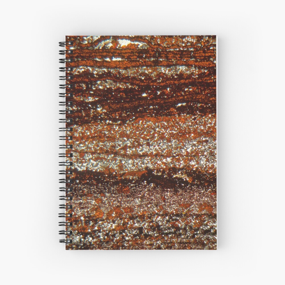 "Thin section of iron ore under the microscope" Spiral Notebook for ...