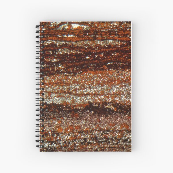 "Thin section of iron ore under the microscope" Spiral Notebook for ...