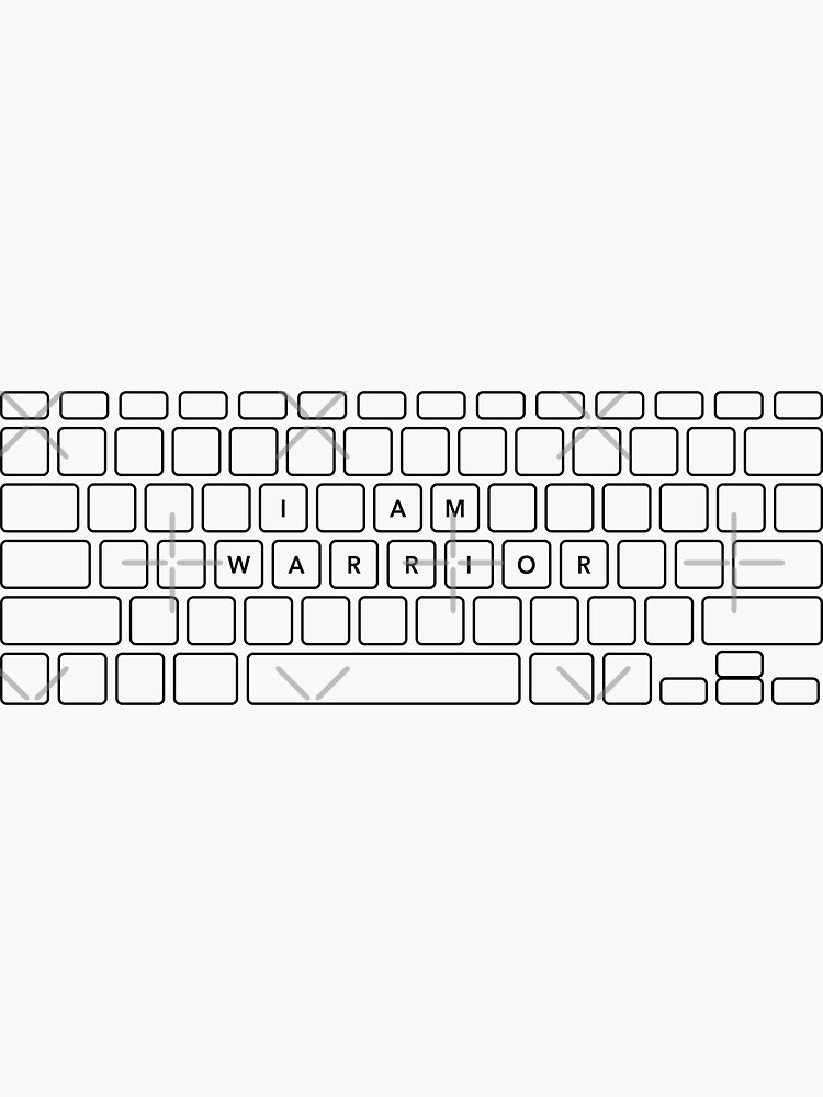 "I Am Keyboard Warrior - Light" Sticker for Sale by unrealindeed ...