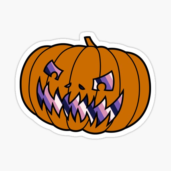 Asexual Spectrum Pride Pumpkin Sticker For Sale By Lunyssa Redbubble