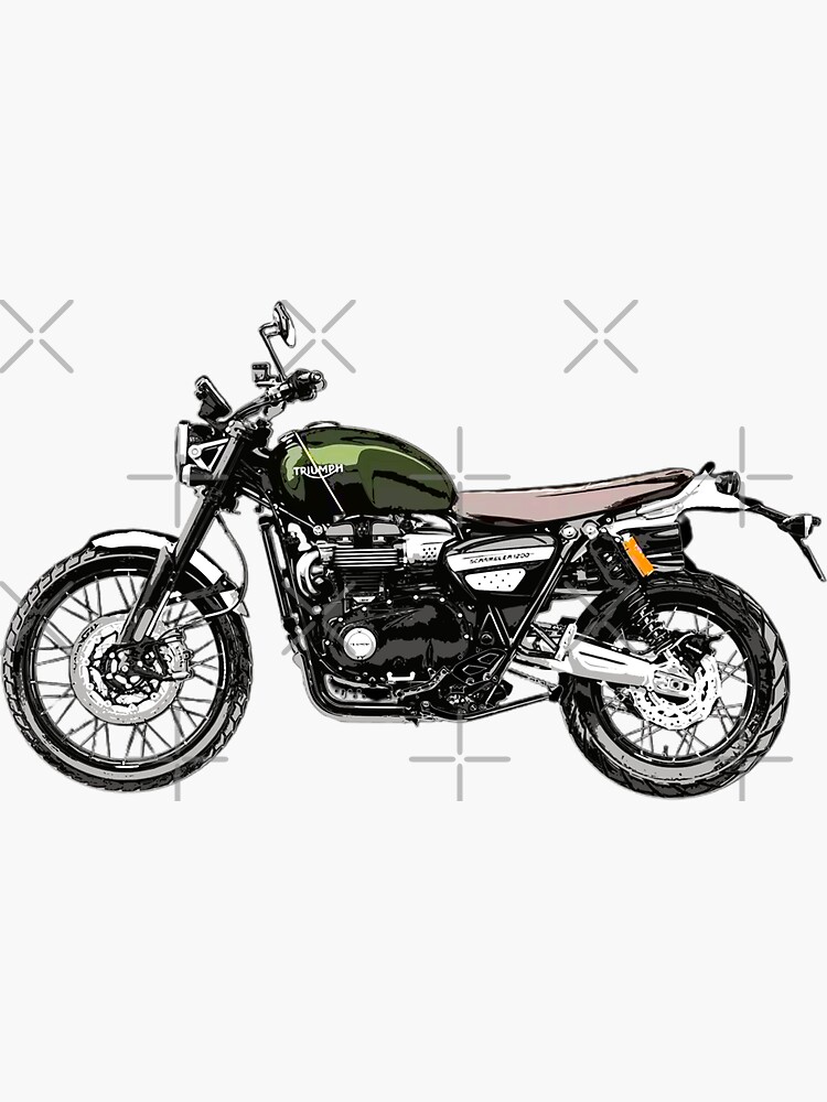 "Triumph Scrambler 1200 " Sticker for Sale by WorldEngine | Redbubble