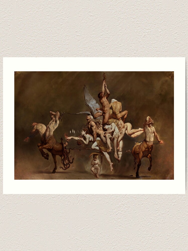 "The Acrobatic Exhibition" Art Print for Sale by DoraClower | Redbubble