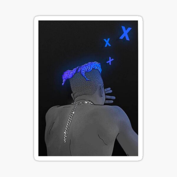 "neon xxx in the dark, xxxtentacion" Sticker for Sale by lammid | Redbubble