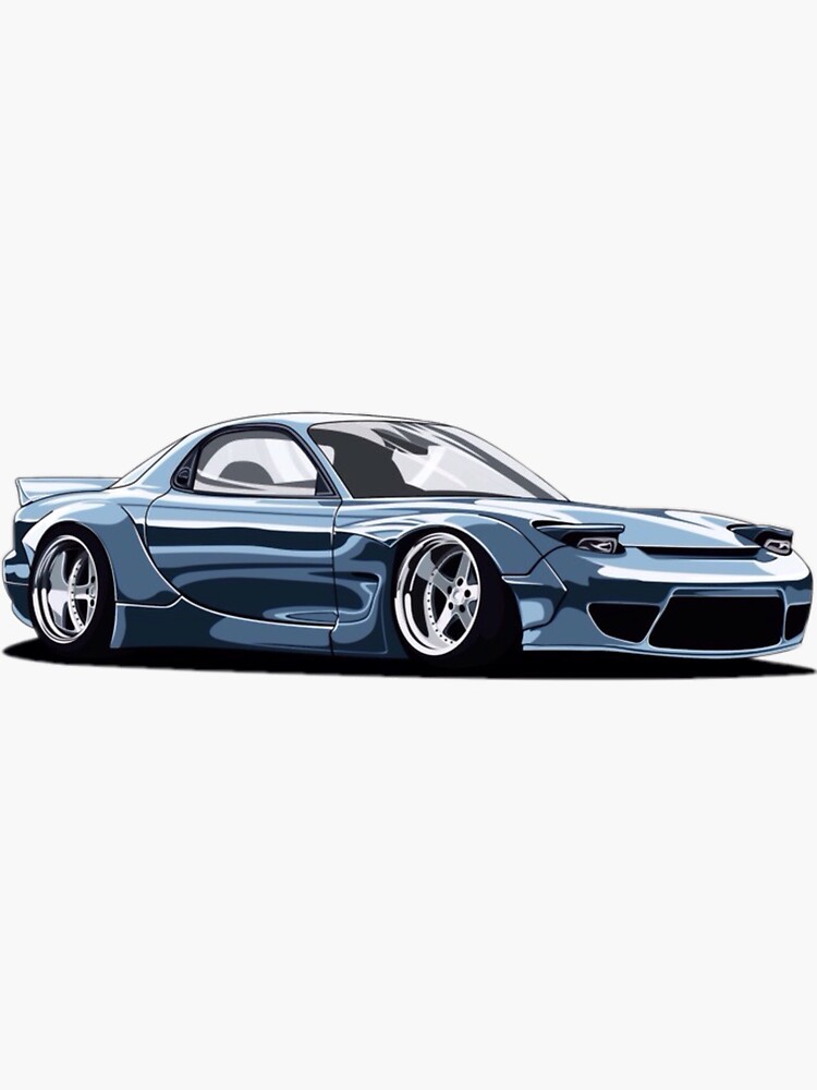 "Maxda RX7 FD JDM" Sticker for Sale by Daroner | Redbubble