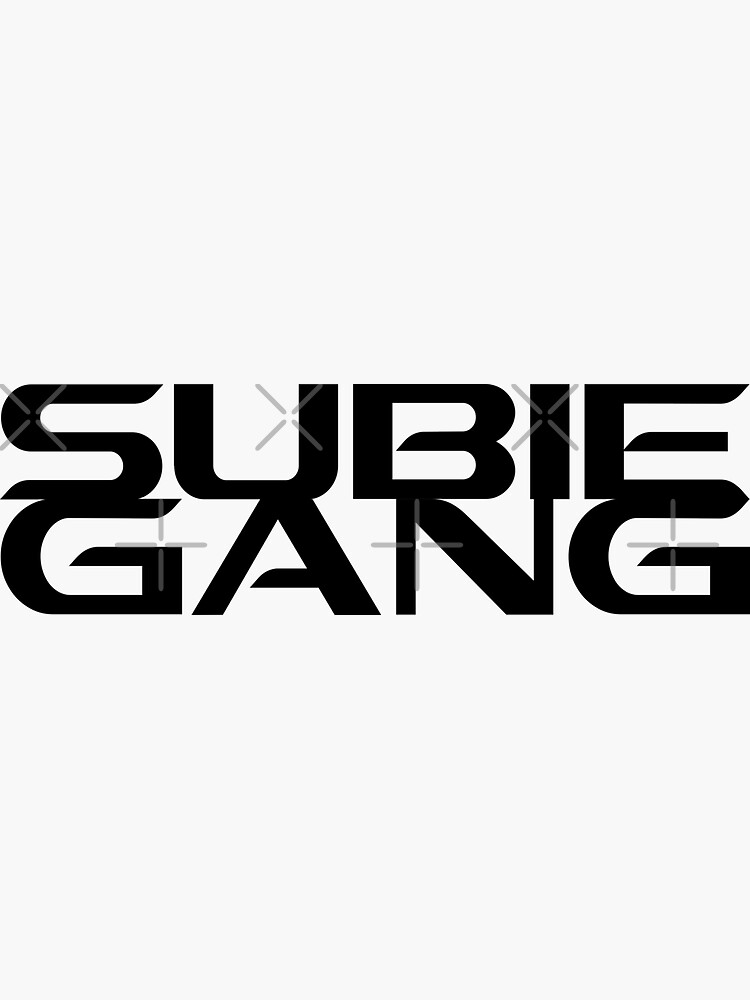 "SUBIE GANG" Sticker for Sale by DomGDesign | Redbubble