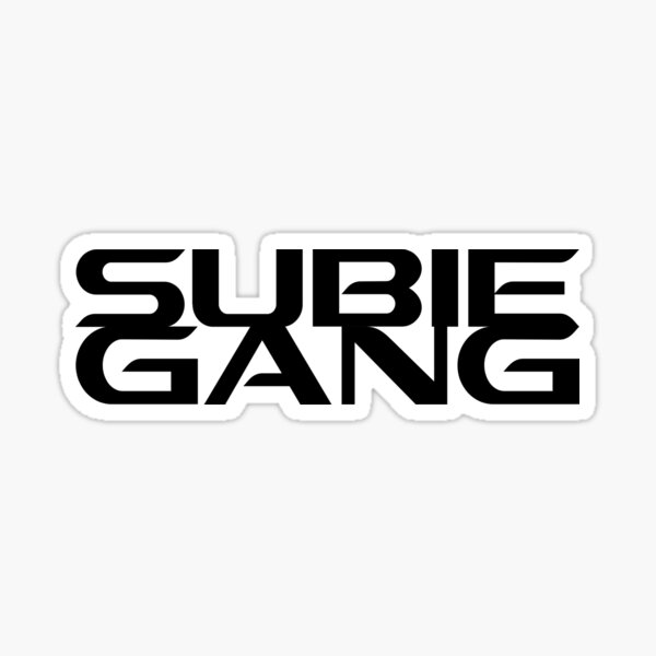 "SUBIE GANG" Sticker for Sale by DomGDesign | Redbubble