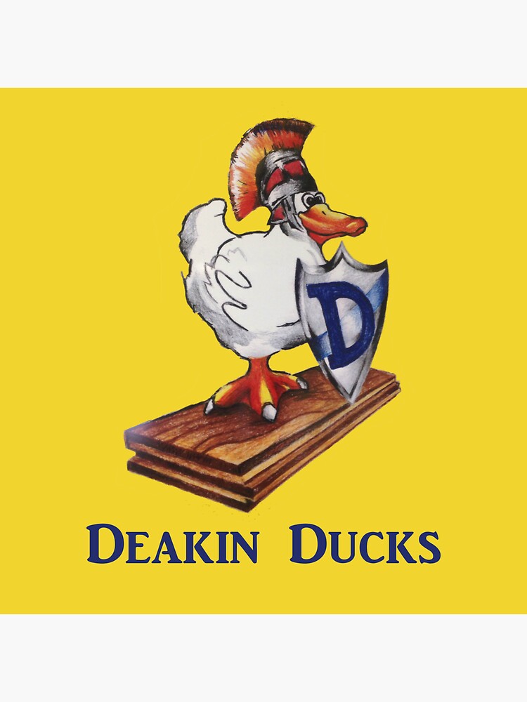 "Alfred Deakin College Ducks" Sticker by TomDevexx | Redbubble