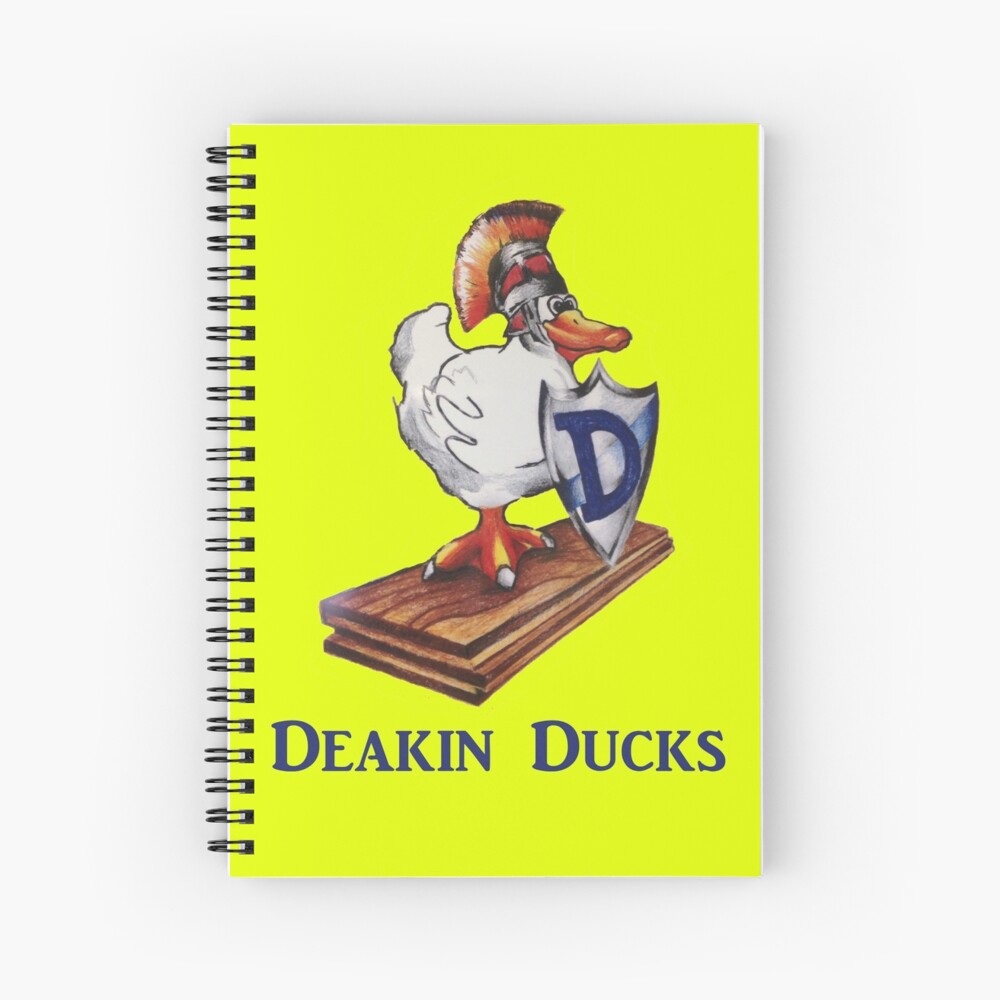 "Alfred Deakin College Ducks" Spiral Notebook by TomDevexx | Redbubble
