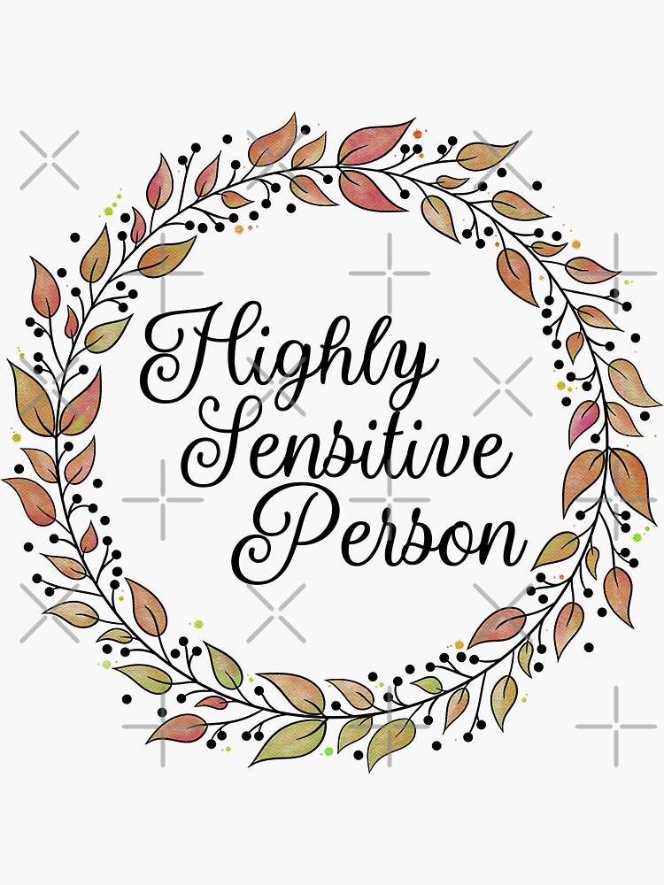 "Highly Sensitive Person - HSP" Sticker for Sale by Milamara | Redbubble