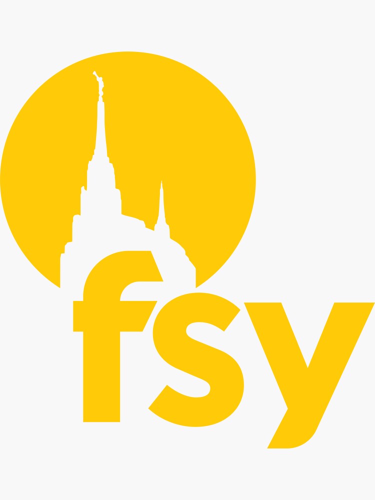 "fsy orange, rome italy temple logo" Sticker for Sale by LANDTees ...
