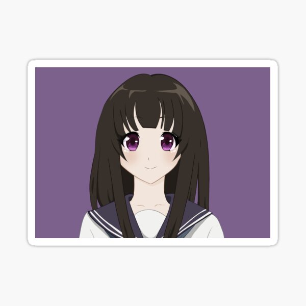 "Chitanda Eru" Sticker for Sale by kurothedevil | Redbubble