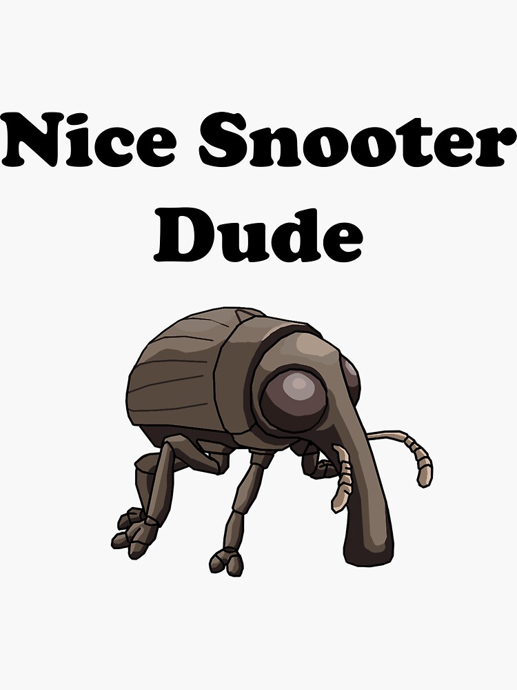 "Grounded Nice snooter Dude" Sticker for Sale by phoenexous | Redbubble
